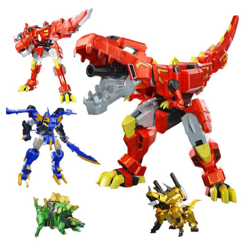 Xinqi explosive dragon chariot x2 dragon armor transformation robot legetøj