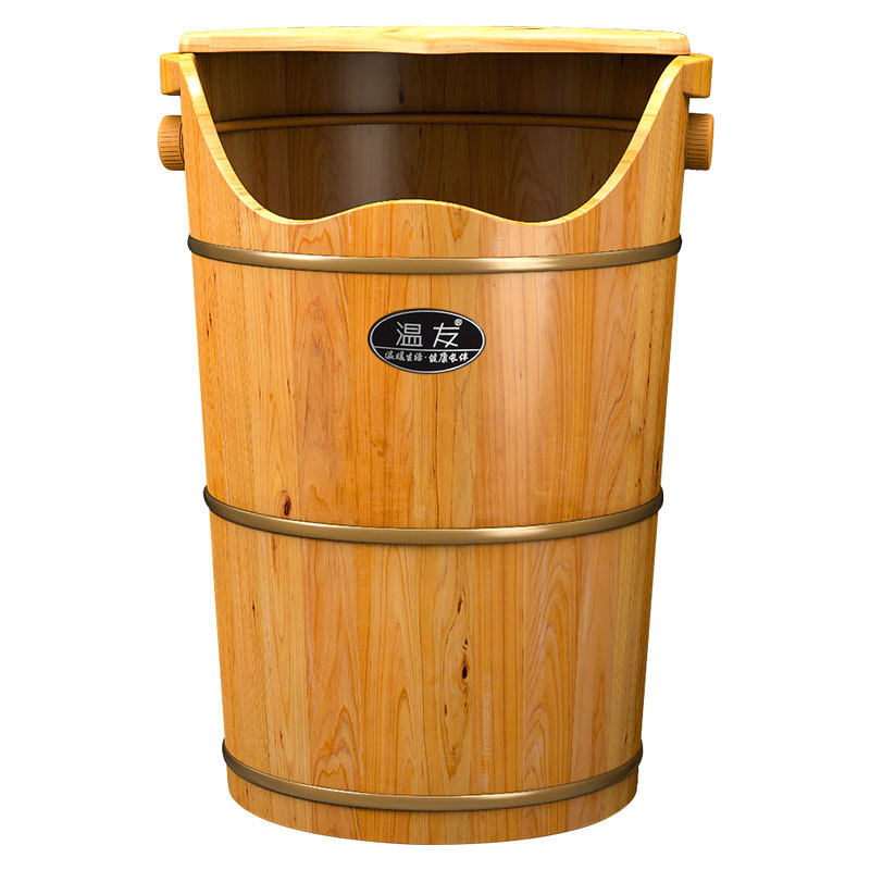 Foot Bath High and Deep Barrel Over Knee Fumigation Barrel Wooden Foot ...