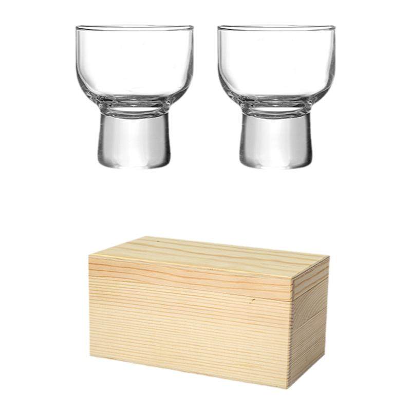 Sasaki Sori Japanese Glass Sake Set - Hand-Cut Crystal - Gift Boxed