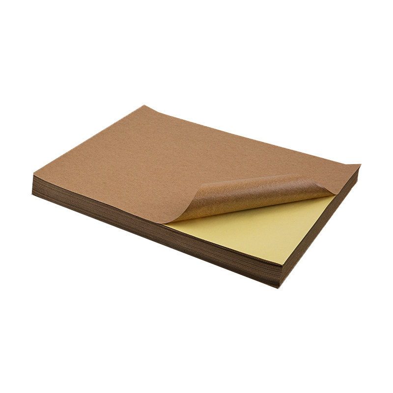 A4 Cowhide Self-Adhesive Printing Paper - 100 Sheets