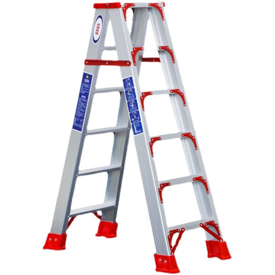 Herringbone Ladder Stairs, Aluminum Alloy Portable Folding Household Ladder