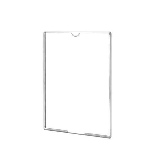 Acrylic Card Slot - Double-Layer Transparent Box for Bulletin Board