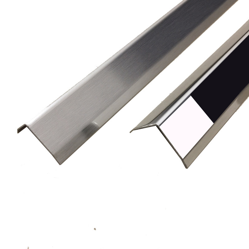 Stainless Steel L-Shaped Wall Corner Strip - Self-Adhesive Decorative Edge