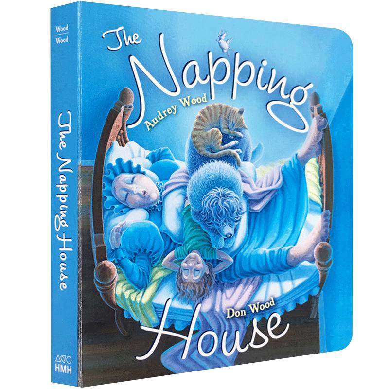 送音频 英文原版绘本The Napping House board book打瞌睡的房子 韵文大师廖彩杏第二阶段吴敏兰推荐书单纸板书第31本