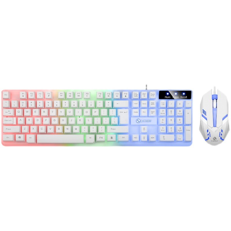 Limeide Wired Gaming Keyboard and Mouse Set - Floating Keycaps