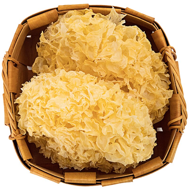 Tremelle Sœur Hua, Fungus Blanc de Gutian avec Graines de Lotus - 200g