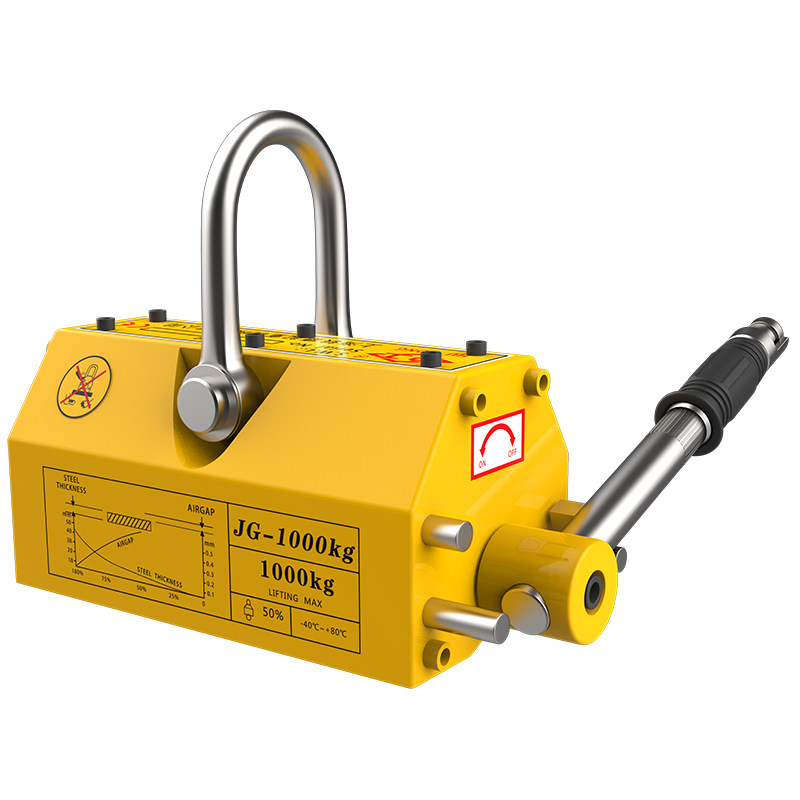 Hugong – ascenseur magnétique permanent, ventouse puissante, aimant de 200/400/600kg, machine d ...