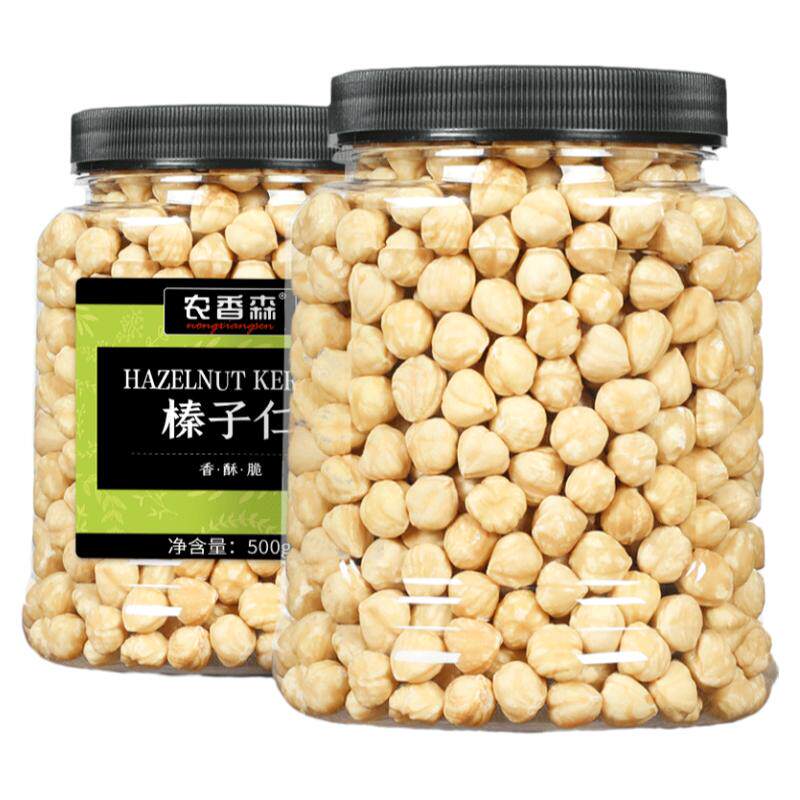 Inti Kacang Hazelnut Nongxiangsen - 500g Kaleng - Rasa Asli - Buah ...