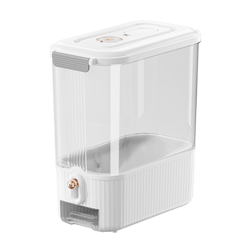 Jeko Rice Storage Container - 20kg Food Grade Plastic Rice Bucket