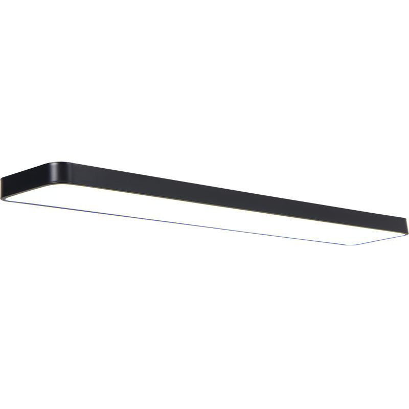 Simple Modern Black Strip Light LED Ceiling Chandelier Office Office ...