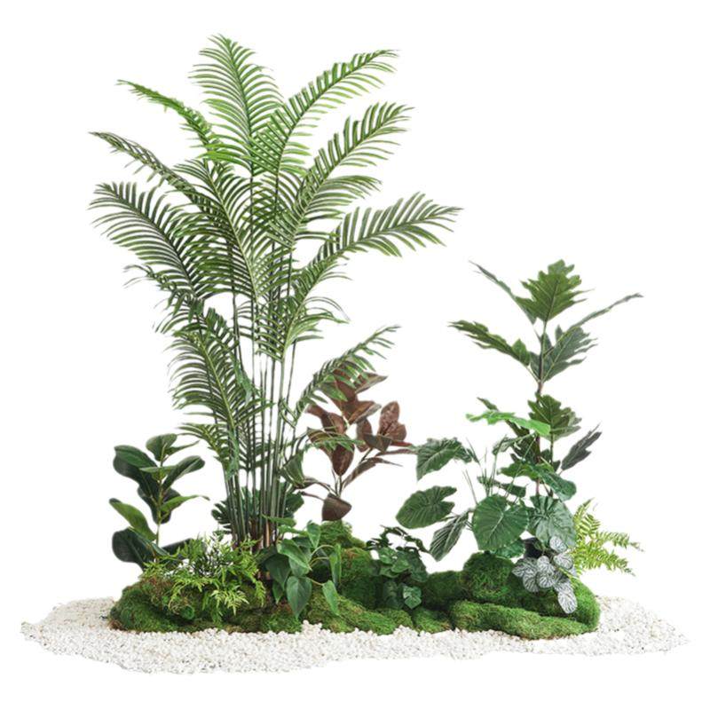 Fake Green Plants Simulation - Indoor Decorative Tree for Staircases ...