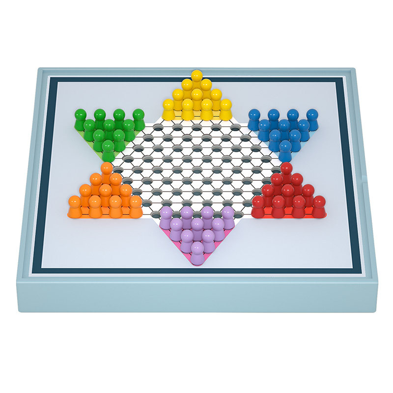 All-in-One Checkers, Flying Chess, Gomoku, Snake Chess Game Board with ...