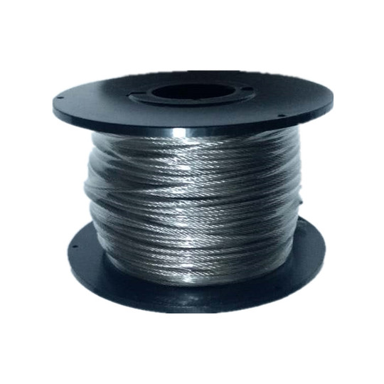 304 Stainless Steel Wire Rope - 1.0mm Diameter, 7x7 Strand, 50m/100m