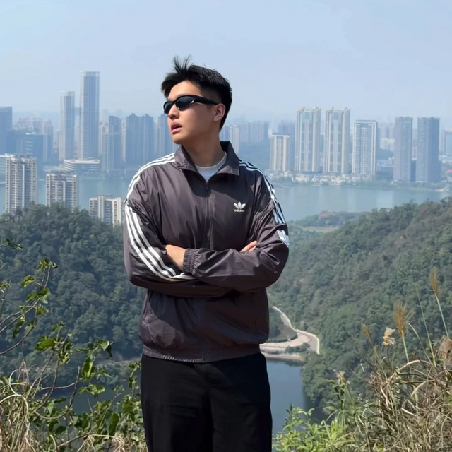 Adidas/Adidas Clover Couple's Retro Woven Stand Collar Sports Jacket JI7533