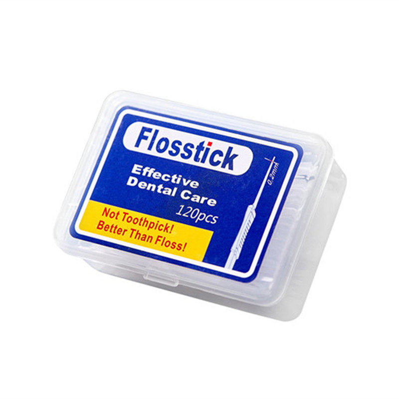 Flosstick Ultra İnce Kıvrımlı Diş İpi - 120 Adet
