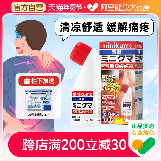 Japan's MINIKUMA Anmer lotion soothes shoulder, neck, and back strains ...