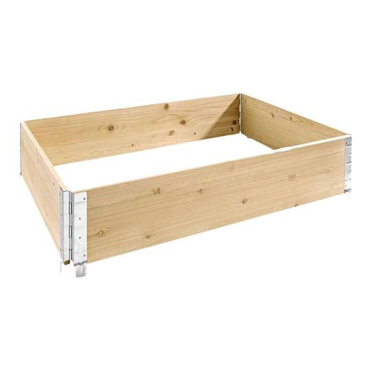 Log One Meter Vegetable Garden Wooden Planting Box Frame Bed ...