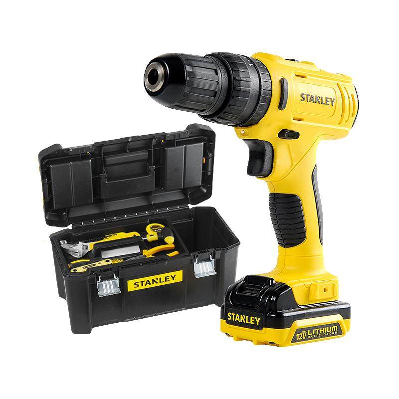 Комплект акумулаторна ударна бормашина Stanley 12V Lithium - Безжична ...