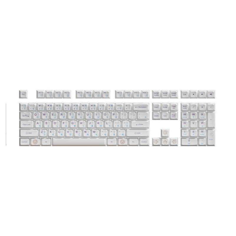 Akko JDA Keycap Full Set - Red Fuji PBT Thermal Sublimation Cross ...
