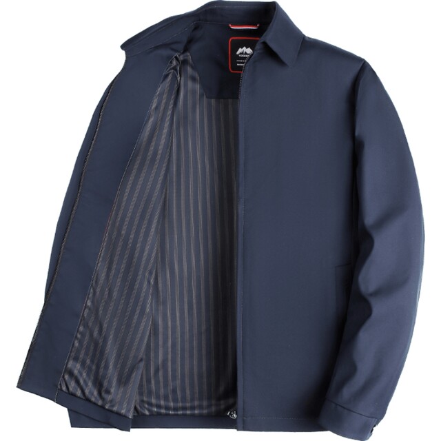 Classic car dad jacket spring and autumn middle-aged men veteran cadre ...