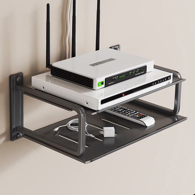 TV set-top box rack for wireless network router wall-mounted bracket ...
