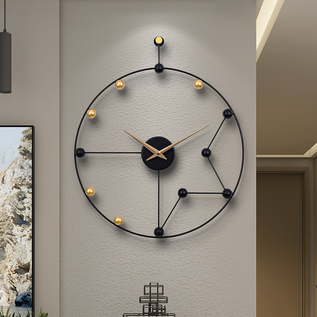 Modern clock for living room and restaurant, high-end simple wall ...