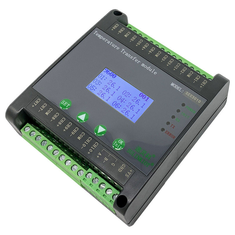 Intelligent Temperature Transmitter - 10-Channel Thermal Resistance Thermocouple, NTC Current ...