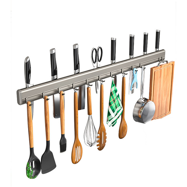 Delixi kitchen knife rack wall-mounted knife storage rack without ...