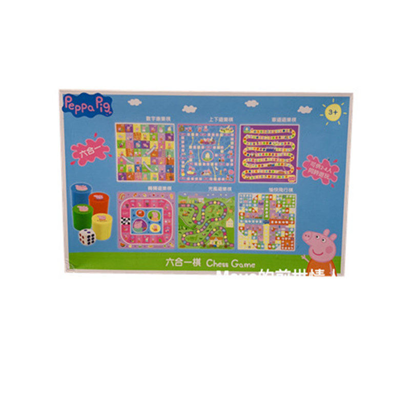 Peppa Pig Vliegenschaken - Kinderen Educatief Spel - 6-in-1 Bordspel