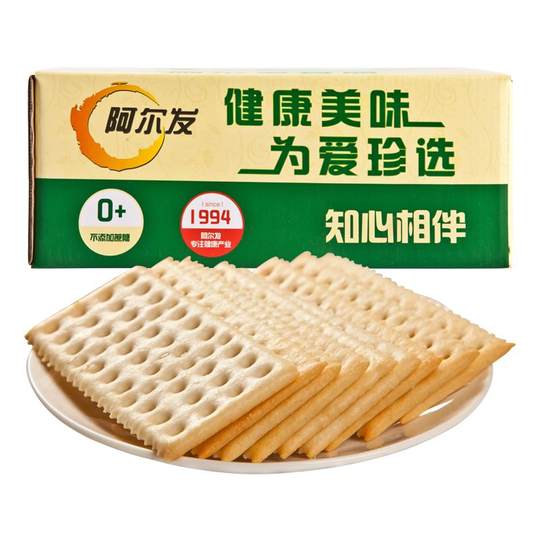 Zuckerfreie soda-cracker von alfa für mittlere und ältere menschen