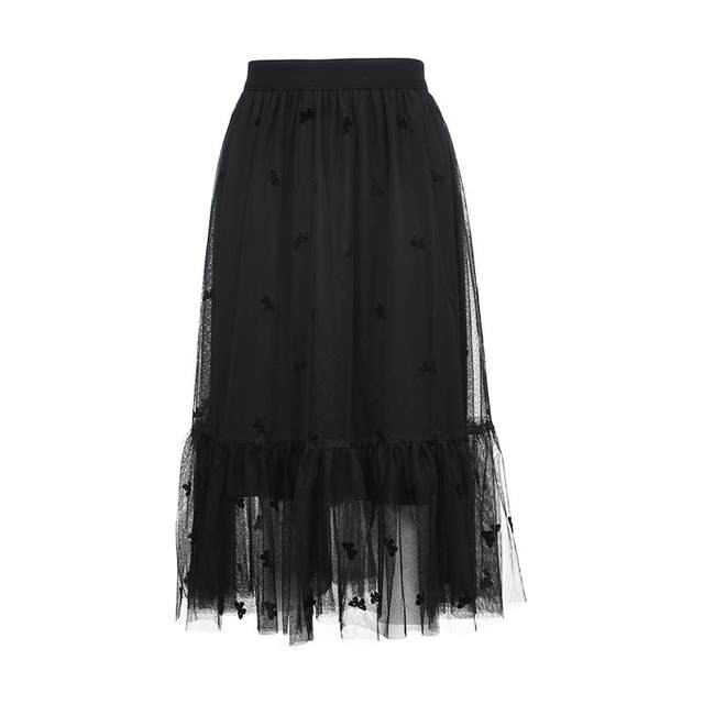 Vero Moda Ole Boal Skirt Autumn and Winter Clear Warehouse Elegant Elegant Terminal Loose waist ...