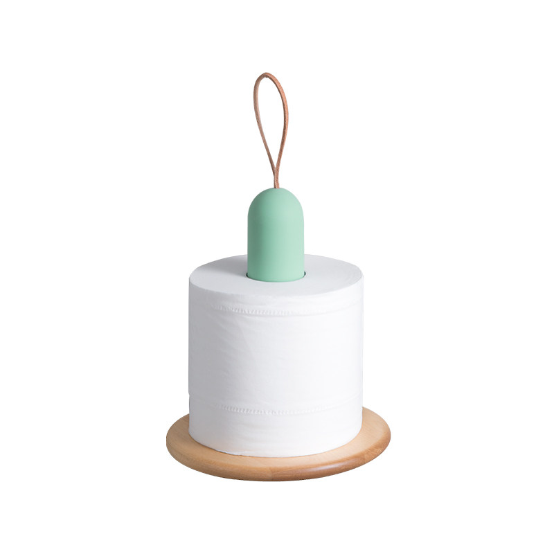 Solid Wood Vertical Paper Towel Holder Nordic Simple Desktop Household ...