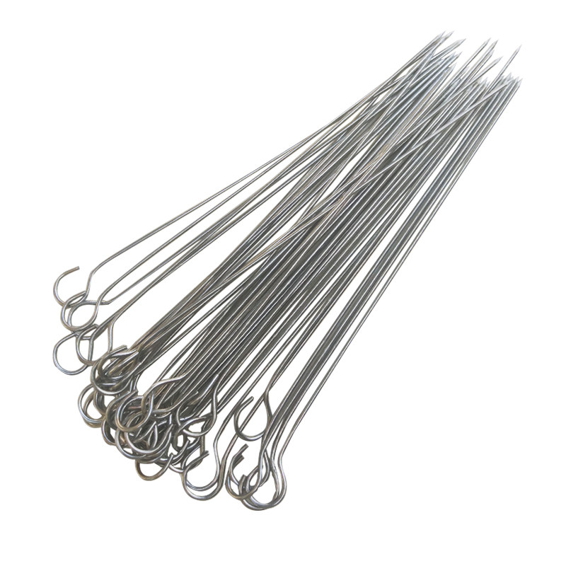 Stainless Steel Duck Neck Tags - 30cm - BBQ Skewers for Meat & Jerky