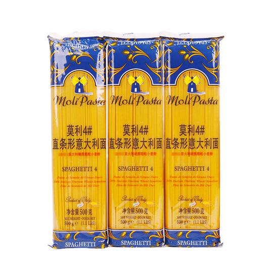 Moli No.4 Spaghetti - 500g x 24 Toreb - Włoska Pasta