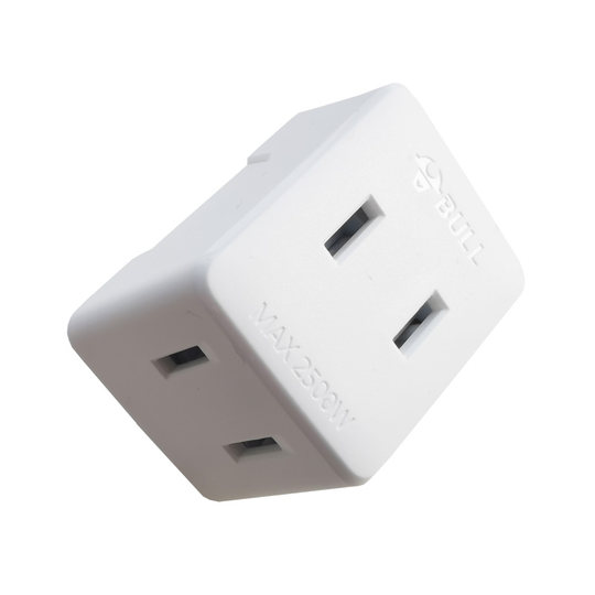 Bull zwei-pin-buchsenkonverter, eins-zu-drei-adapterstecker ...