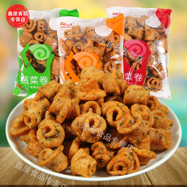 Henan specialty snacks, chives and vegetable rolls, spicy five-flavored ...
