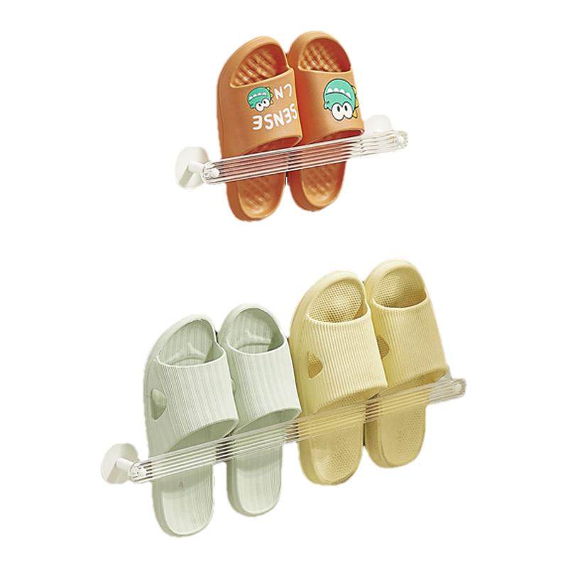 Slipper Rack, Wall-Mounted Acrylic Space Aluminum Storage