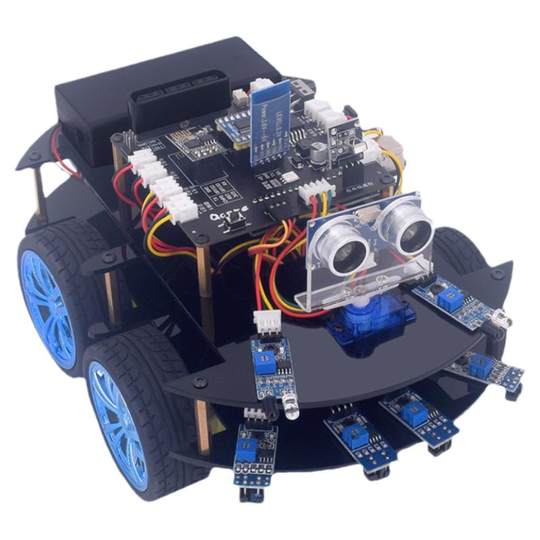 Arduino-based Smart Car Robot Kit with Line Following Obstacle ...