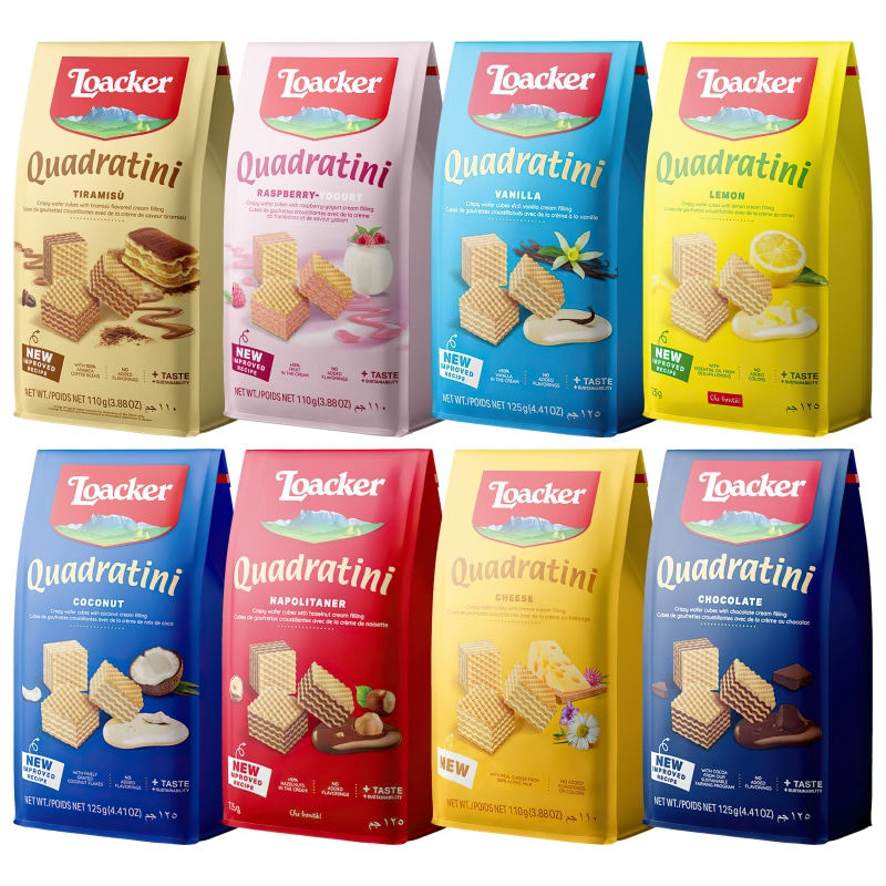Loacker Wafer Biscuits - Italian Imported Chocolate Snack - 125g