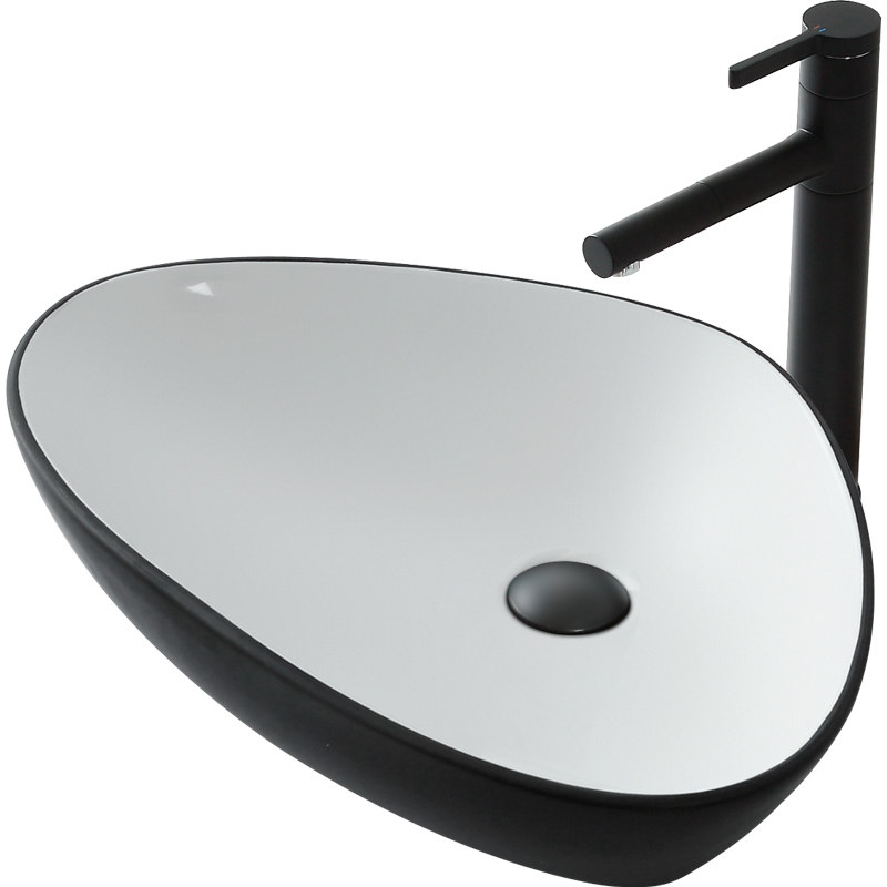 Creative Triangle Ceramic Above-the-Counter Basin for Household