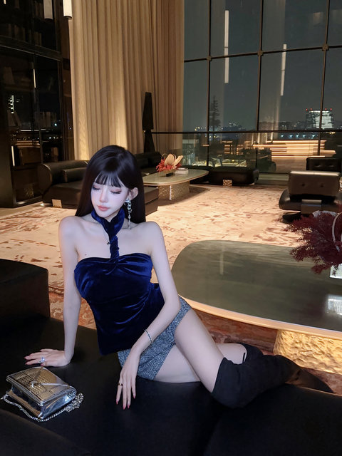 EVA Junjun Sauce Pure Spicy Girl New Jiexin Hanging Club Vest Female ...