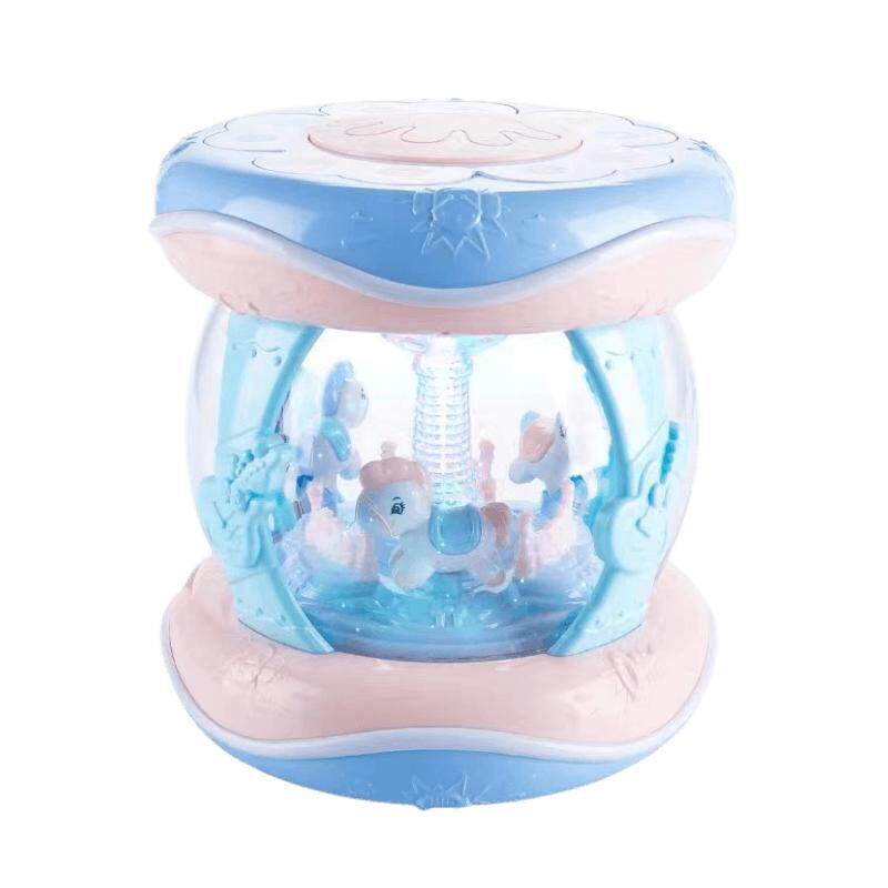 Large Carousel Horse Music Clapping Drum - Educational Baby Toy
