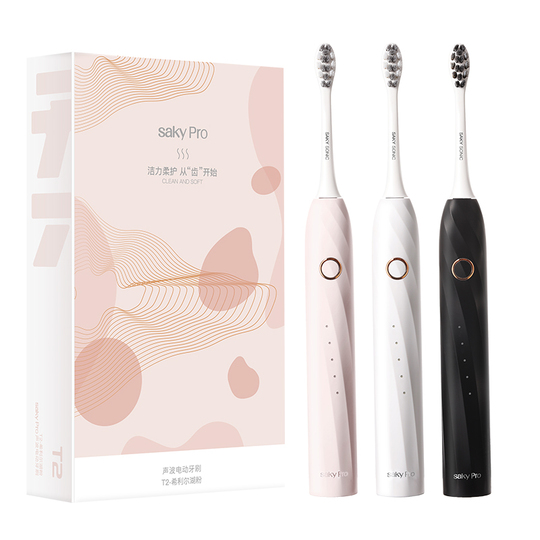 Saky T2 Sonic Electric Toothbrush - Adult Rechargeable Set