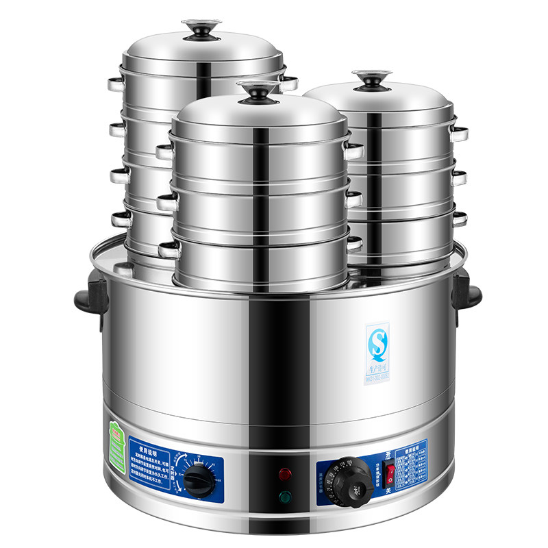 Commercial Steaming Bun Machine - 3 Hole Automatic Steamer - Looking ...