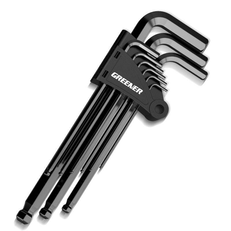 Greener Hex Allen Wrench Set - Chrome Vanadium Alloy Steel