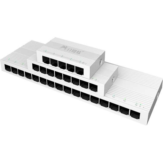 White Spider 5 Ports 8 Ports 16 Ports 24 Ports Gigabit POE Switch ...