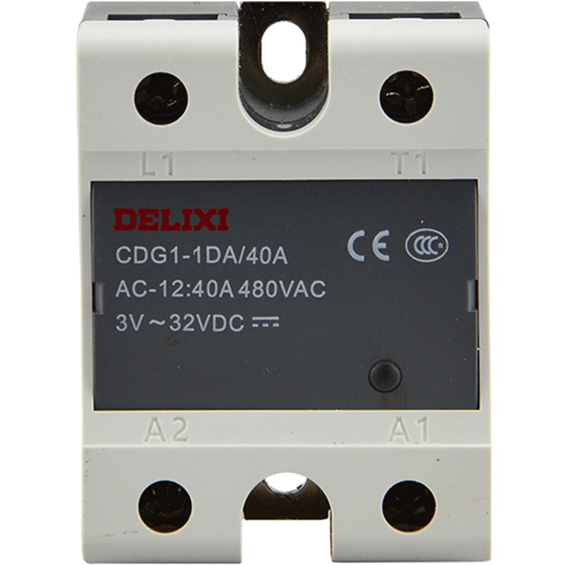 Delixi CDG1 Solid-State Relay 40A Single-Phase 220V DC Control AC 24V SSR-40DA