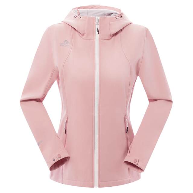 Boxi and outdoor velvet soft shell clothing female wind -proof water ...