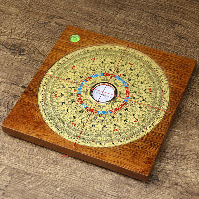 Thirty-six-layer compass, high-precision mahogany portable Feng Shui high-precision eight-inch ...