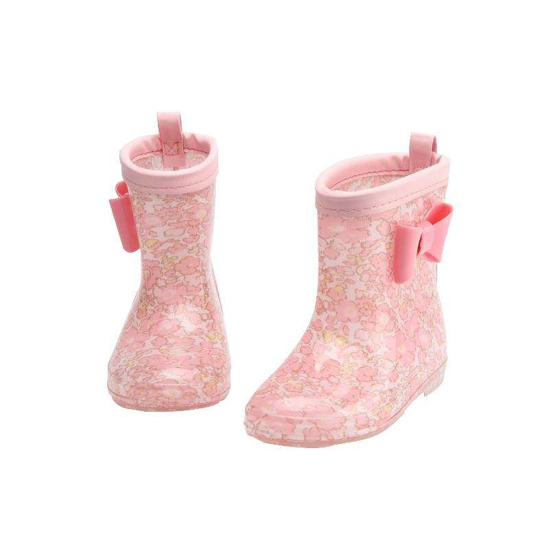 Pink Bow Rain Boots for Girls - Cute Waterproof Shoes